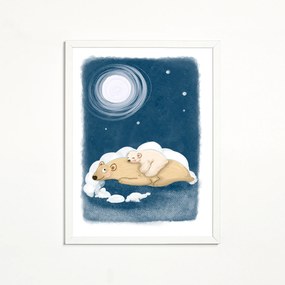 Kristýna Pýchová | Lední medvěd Rám: Černý, Velikost: 60 x 40 cm