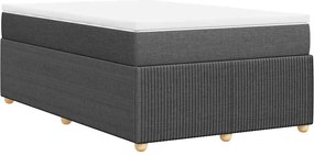 Box spring postel s matrací tmavě šedá 120x190 cm textil 3285554