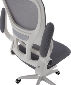 Ergonomická kancelářská židle IMPERIAL - šedá síťovina