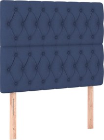 Box spring postel s matrací modrá 90x200 cm textil 3136811