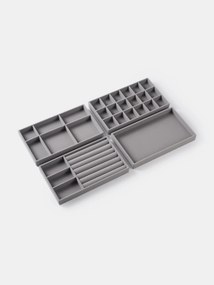 Sinsay - Sada organizérů do skříně 4 pack - šedá