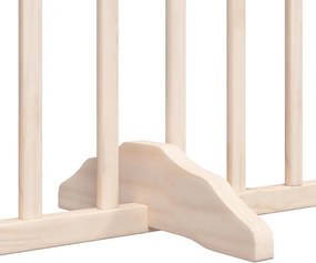 Zábrana pro psy s dvířky skládací 8 panelů 640 cm topol 3155610