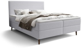 Manželská postel 200 cm Napoli Comfort (šedá) (s roštem, s úl. prostorem). 1082556