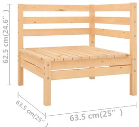 vidaXL Marketos 6dílná zahradní sedací souprava masivní borovice