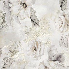 ZATEMŇOVACÍ ZÁVĚS NA PÁSCE LUIZA 140X270 CM KVĚTY