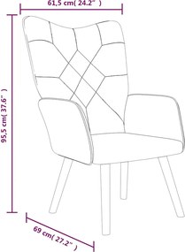 Relaxační křeslo patchwork textil 328195