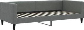 Válenda s matrací tmavě šedá 90 x 200 cm textil 3196561