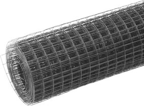 Pletivo ke kurníku ocel PVC vrstva 25 x 0,5 m šedé 143653
