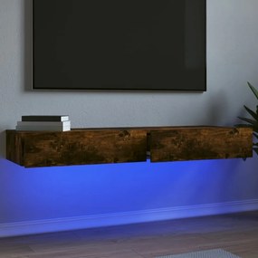 vidaXL TV skříňky s LED osvětlením 2 ks 60 x 35 x 15,5 cm [842887] Barva: kouřový dub