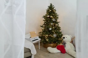 Eco Fix LED světelný řetěz venkovní, 20 m, teple bílá, 120 diod, černý kabel, IP67, 36V