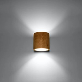Sollux Lighting Nástěnné svítidlo ORBIS přírodní dřevo