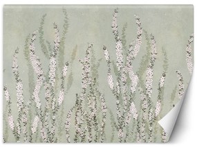 Fototapeta, Boho květiny na pozadí zdi - 100x70 cm