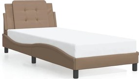Rám postele bez matrace Zadar cappuccino 80 x 200 cm umělá kůže 3208146