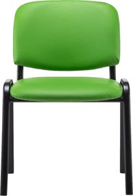 Konferenční židle Ken umělá kůže – zelená