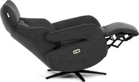 Polohovací křeslo šedé, elektrické TV-B3973 GREY2