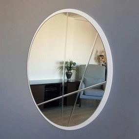 Kulaté nástěnné zrcadlo Lagas 60 cm stříbrné