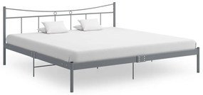 Rám postele šedý kov 200 x 200 cm,  324812 HangarStore.cz
