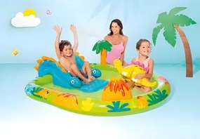 INTEX Hrací centrum Dinosaurus 57166 / Nafukovací bazén se skluzavkou