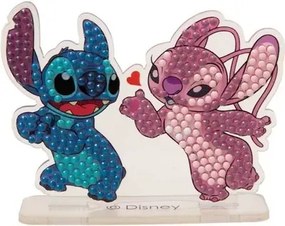 CRAFT ID Diamantové malování Angel a Stitch se stojánkem