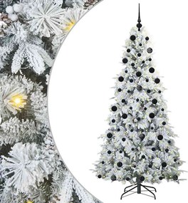 Umělý Skládací Vánoční Strom s stojanem Bílá 210 cm PE a PVC 3397498