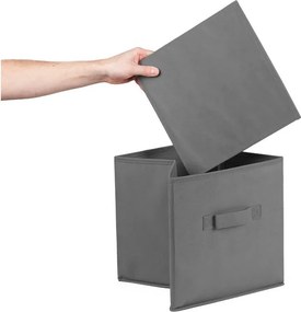 Tmavě šedý plastový úložný box 31x31x31 cm – Compactor