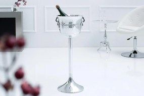 Designový chladič šampaňského Champagne 75 cm / stříbrná