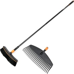 Set hrábě + koště Fiskars QuikFit 1016608