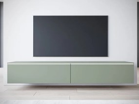 TV stolek Dlone 180, Barva: mlhavě zelená, Osvětlení: osvětlení LED - bílé
