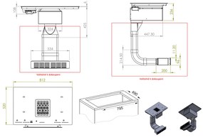 Ciarko Design Indukční deska s integrovaným odsavačem WIZARD Black CDB8001CC