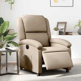 Elektrické polohovací křeslo cappuccino umělá kůže 3204218