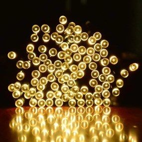 Venkovní LED vánoční řetěz - teplá bílá, 18m, 180 LED
