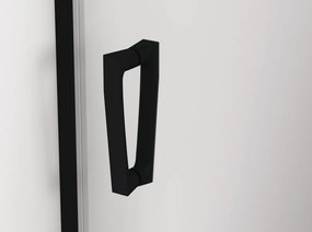 Sanswiss CADURA CAE2 G+D sprchový kout čtvercový 90x90 cm Profil: Černá, Sklo: Hladké čiré, Rozměr: 90x90 cm