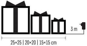LED Vánoční dekorace 72xLED/1,35W/230V stříbrná