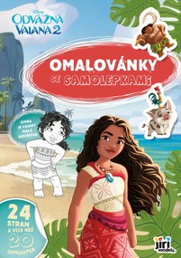 JIRI MODELS Omalovánky A4 se samolepkami Vaiana 2 9