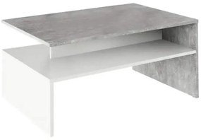 Konferenční stolek, beton / bílý, Tempo Kondela DAMOLI