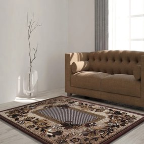 Krásný hnědý koberec ve vintage stylu Šířka: 200 cm | Délka: 300 cm