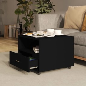 Konferenční stolek černý 55 x 55 x 40 cm kompozitní dřevo - Default Title
