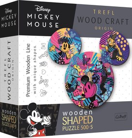 Dřevěné puzzle trefl wood craft origin puzzle mickey mouse 505 dílků
