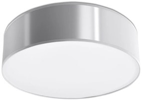 Stropní svítidlo Arena, 1x šedé plastové stínítko, (bílý plast), (fi 35 cm)