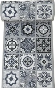 Protiskluzový běhoun Patchwork - šedý