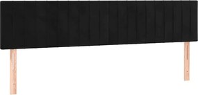 Box spring postel s matrací černá 200x200 cm samet 3141445