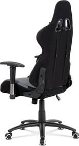 Kancelářská židle houpací mech., kovový kříž, šedá látka – opěrák 90°–180° Šedá