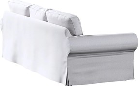 Potah na pohovku IKEA  Ektorp 3-místná, rozkládací STARÝ MODEL PIXBO barva šedá látka pletený vzor