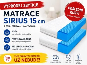 SIRIUS 15 cm AKCE 1+1 80x200 15 ECOMATRACE sir1+11580