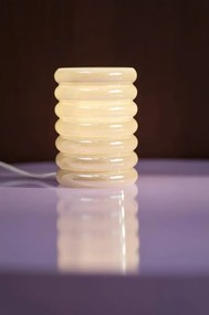 Krémová skleněná stolní lampa (výška 16 cm) Apelqvist – Jotex