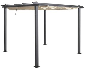 Zahradní pavilon / pergola Pescara 3x4x2.35m béžová
