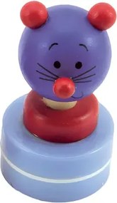 TEDDIES Dřevěné razítko zvířátko s víčkem / 5 druhů / dřevo, plast / 6