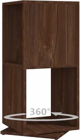 Otočná skříňka hnědý dub 34,5x34,5x75,5 cm kompozitní dřevo 339563