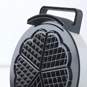 Trebs 13100 bílá / Vaflovač / 1000 W / 5 vaflí / tvar srdce