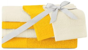 Sada 6 ks ručníků  FLOSS klasický styl žlutá